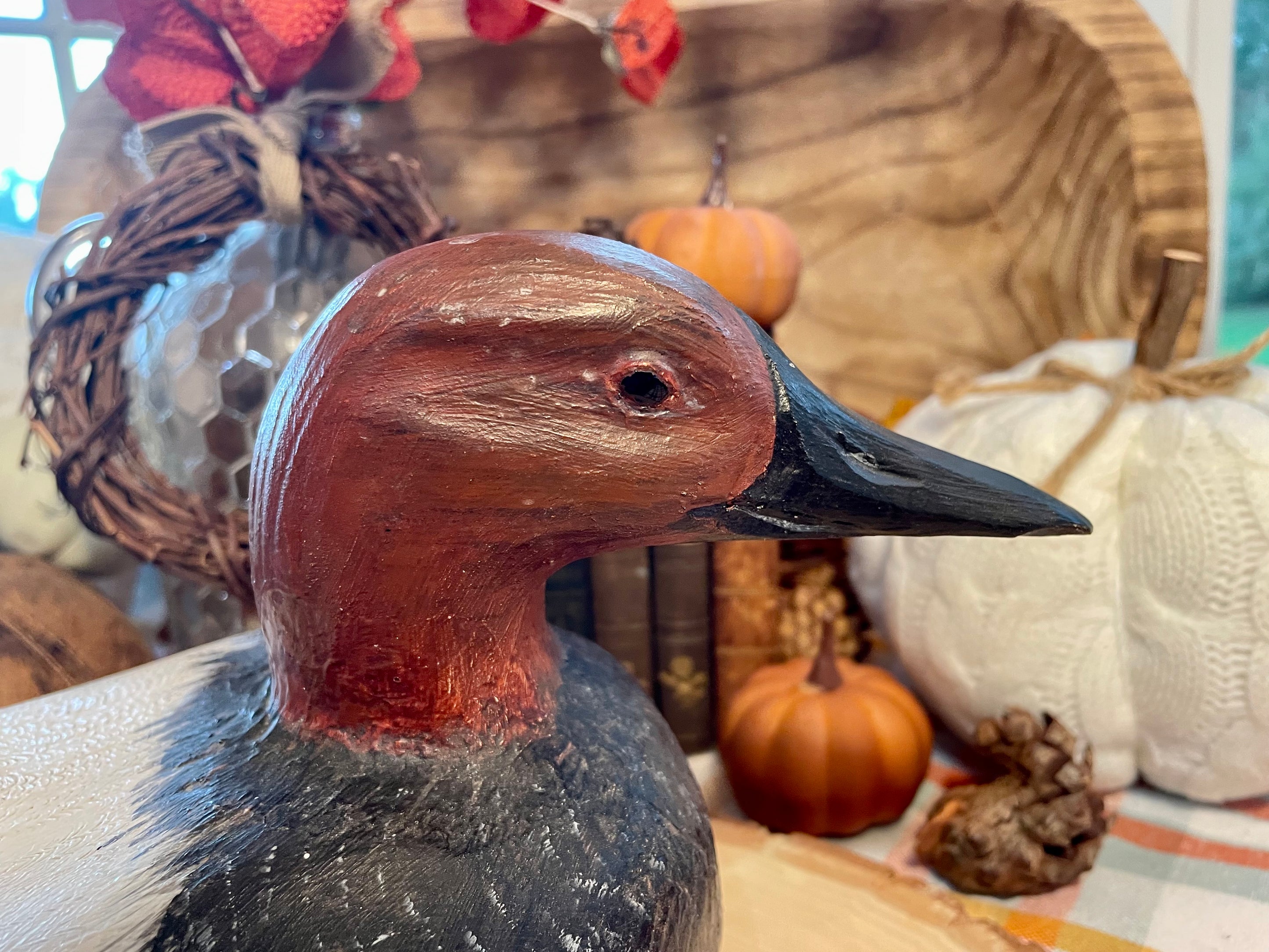 Vintage Muscovy Wooden Duck Decoy Home Decor Gift – The Broken Bird Company