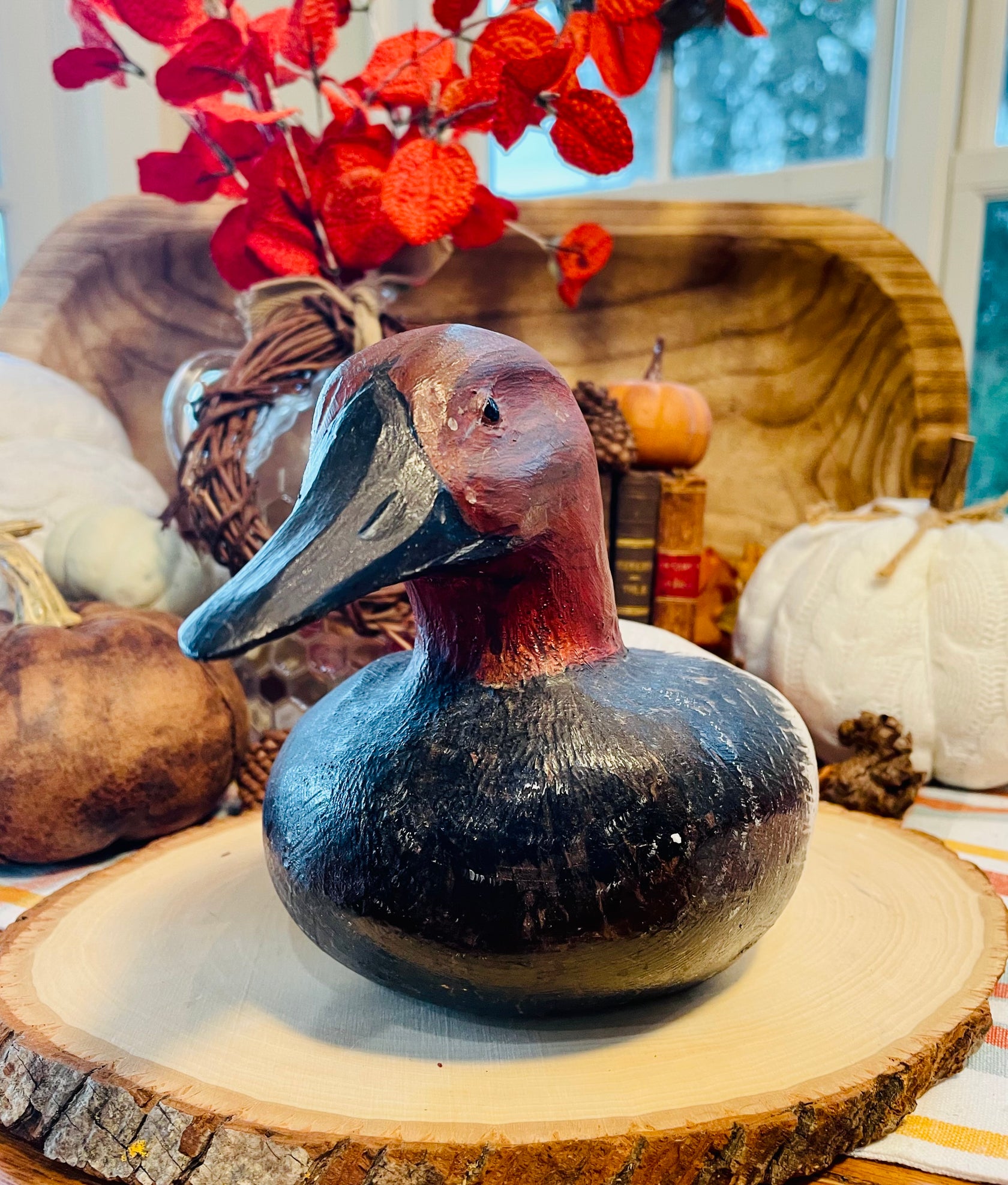 Vintage Muscovy Wooden Duck Decoy Home Decor Gift – The Broken Bird Company